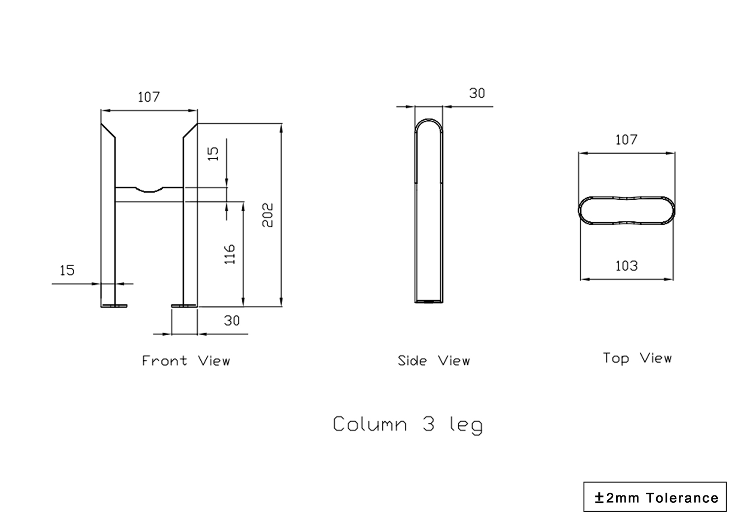 Floor Mounting Feet Support Legs for Cast Iron Style Flat Panel Oval ...